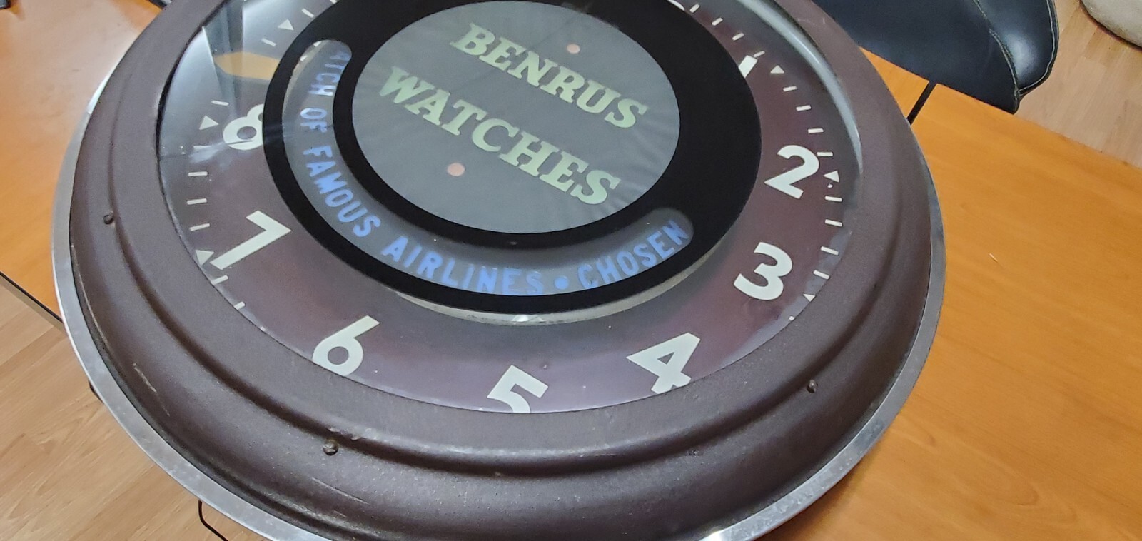 Vintage Advertising Benrus Watch Neon Clock | eBay