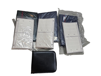 Lot 4 Leather Black / Blue / Green CD Compact Disc Cases, New! | eBay