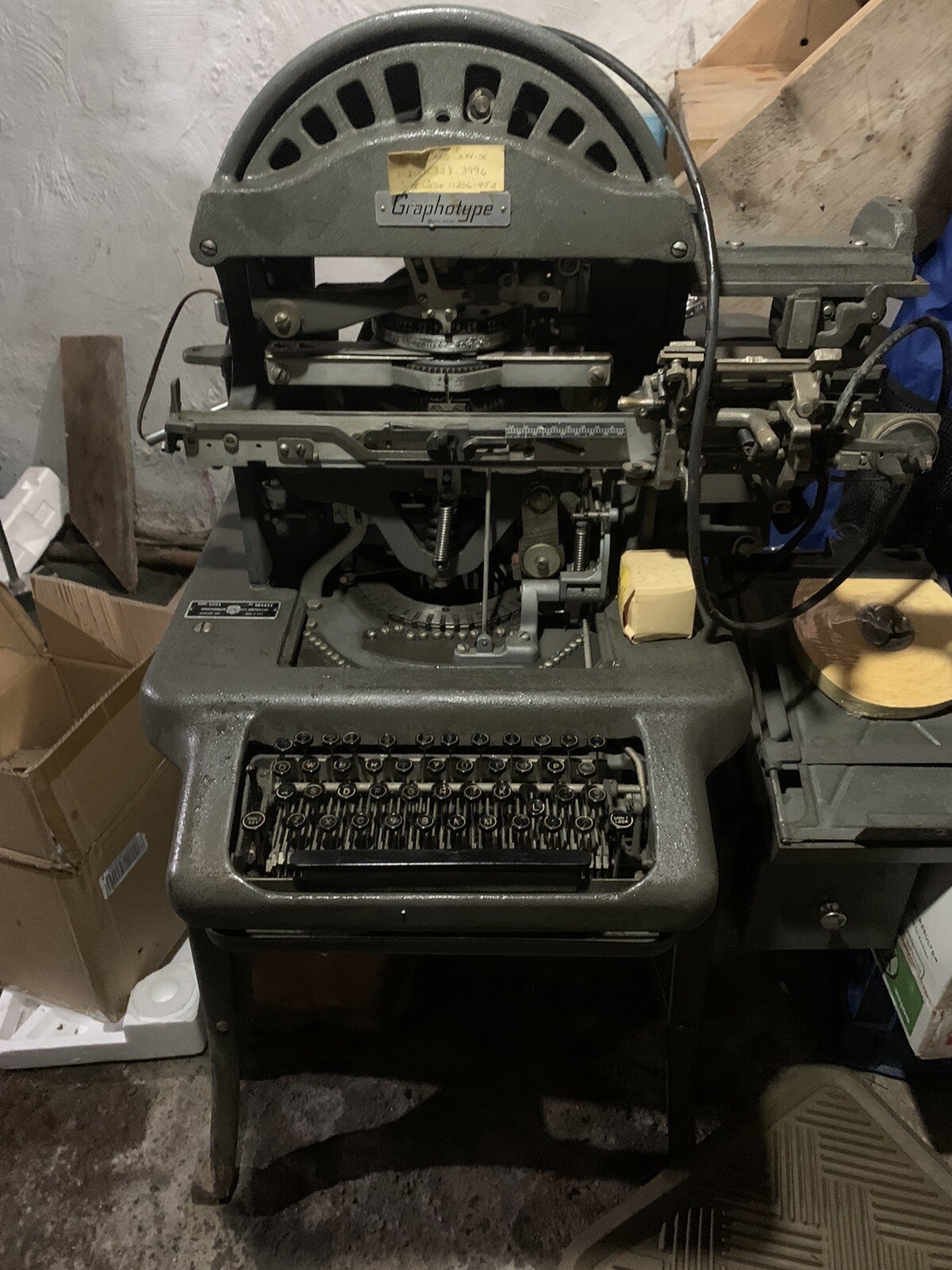 Addressograph Multigraph Graphotype Dog Tag Machine Antique Vintage ...