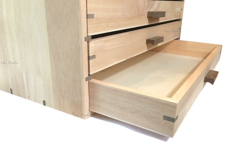 Wooden Storage Case Solid Wood Cabinet 6 Drawer Case Tray Wooden Tool ...