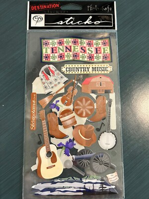 Sticko Tennessee Vacation Travel Country Music Scrapbooking Stickers | eBay