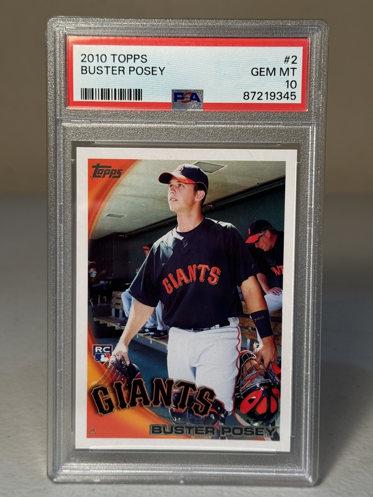 2010 Topps Baseball #2 Buster Posey Rookie Card RC Rookie PSA 10 GEM ...