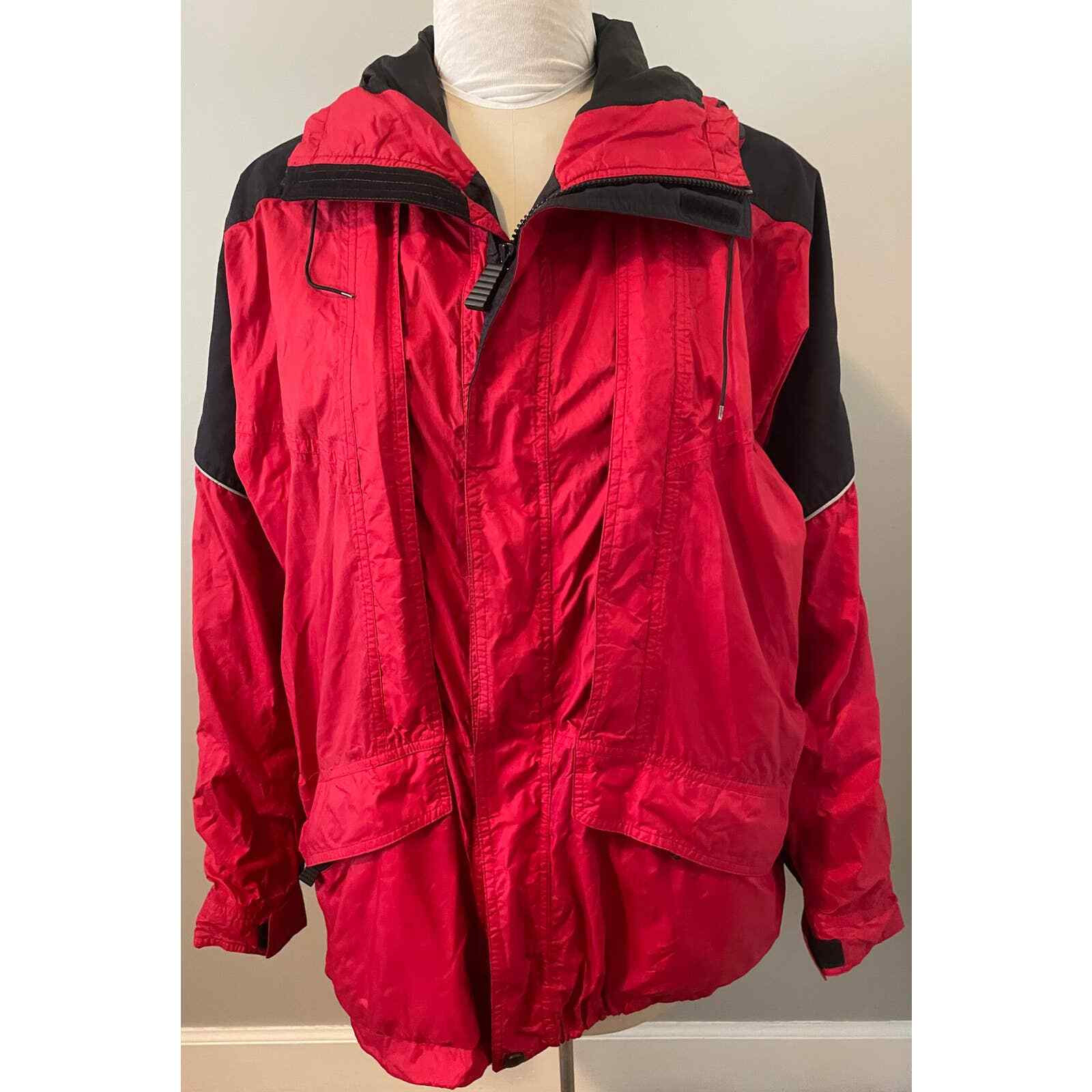 Obermeyer Entrant GII Red Hooded Snowboard Ski Jacket Men’s XL ...