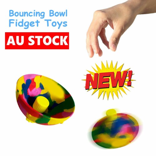 Fidget Toy Bouncy Ball Pops Rubber Ball Toys for Kids Jumping Bowl ...