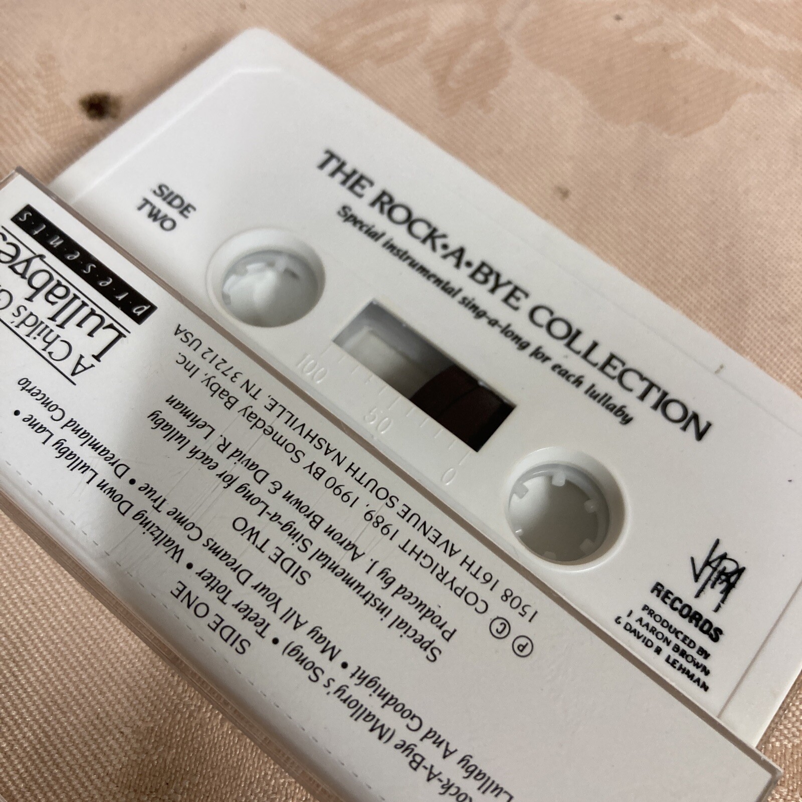 Cassette Tape - The Rock•A•Bye Collection - Vol. 1 - 6+ Tracks - 1990 ...