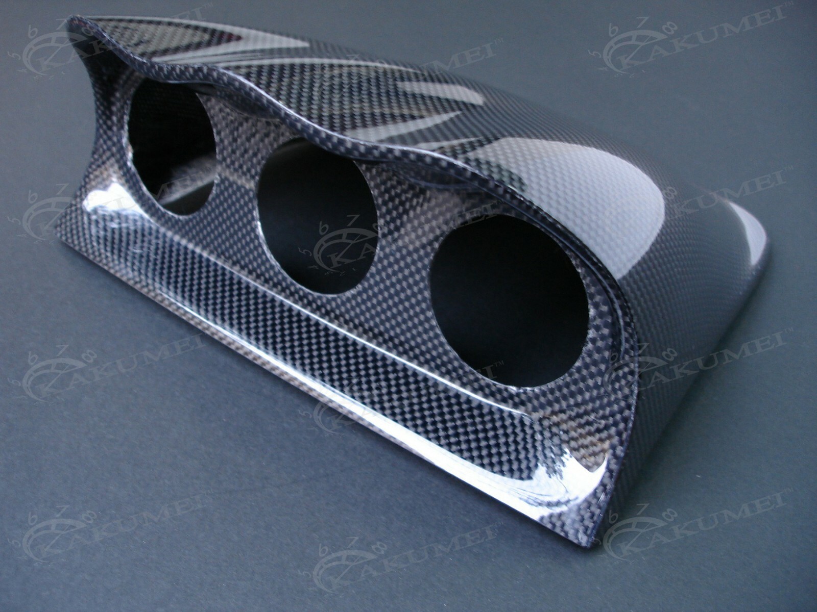 Kakumei Real Carbon Fiber Triple Gauge Pod 60mm FIT Subaru Impreza GC8 ...