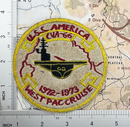 patch navy vietnam aircraft carrier cva 66 uss america west pac cruise ...