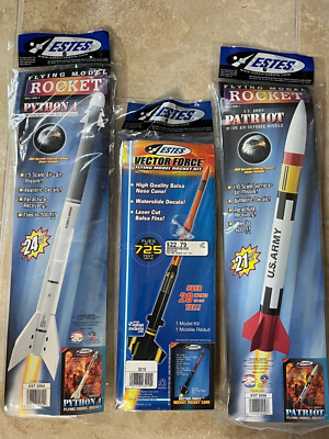 Estes OOP Model Rockets - Python 4, Vector Force, Patriot | eBay