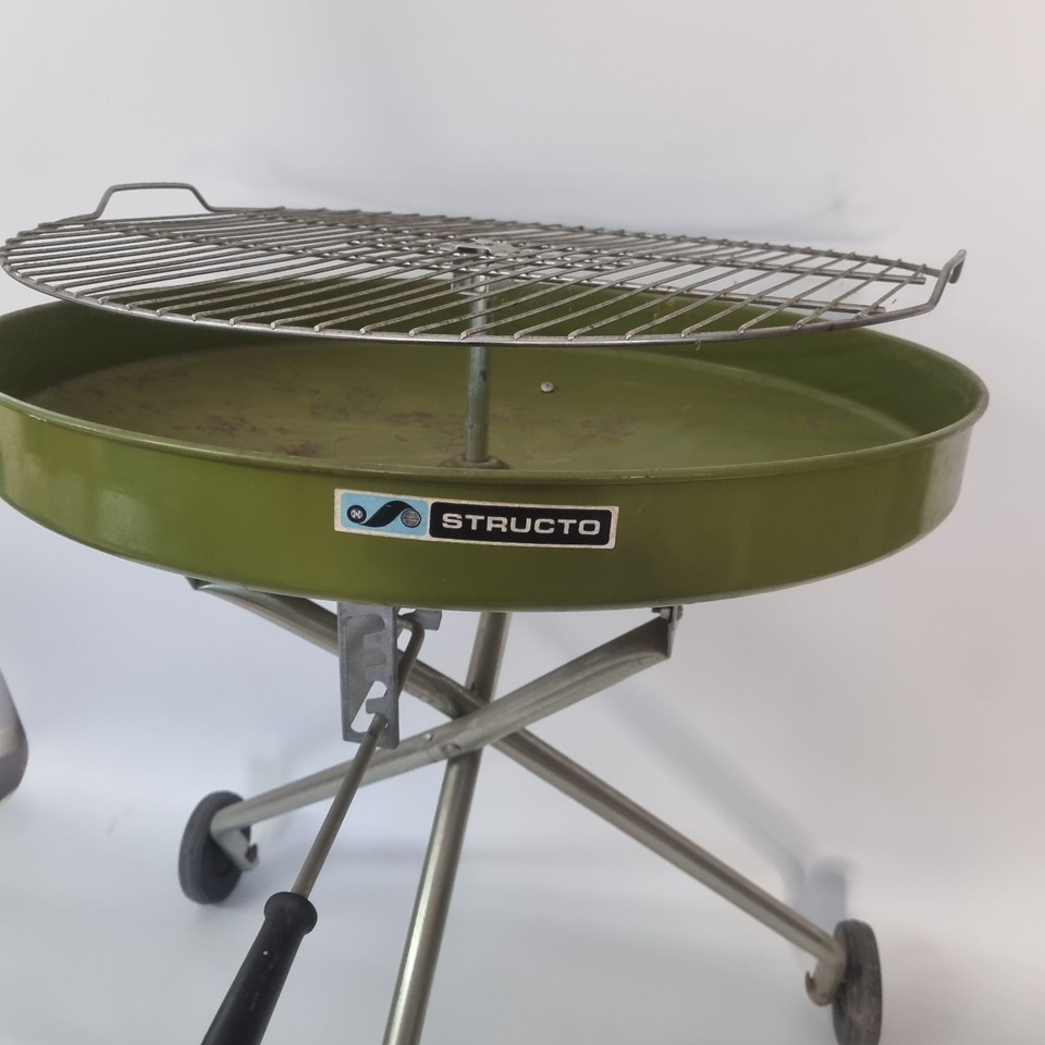 VTG BBQ Grill STRUCTO MCM Avocado Green Aluminum Full Size 22 ...