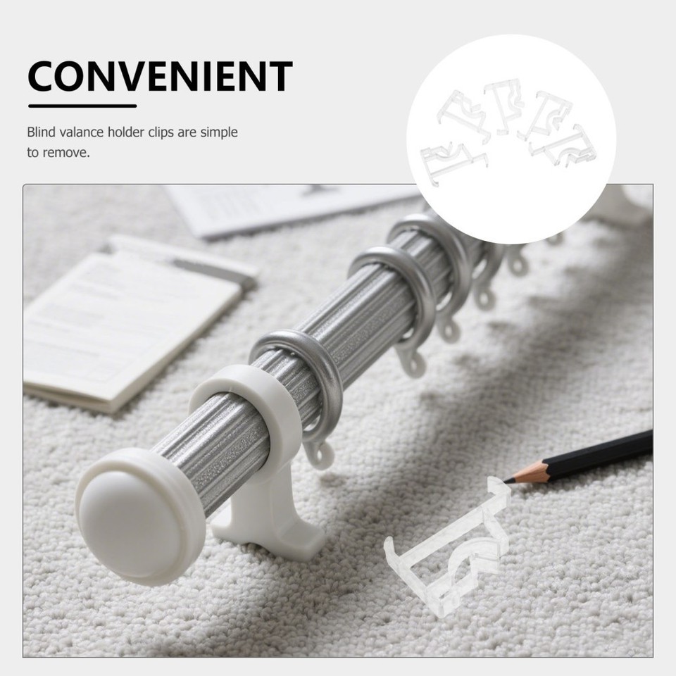 40pcs Vertical Blind Valance Clips: Replacement Small Plastic Valance ...