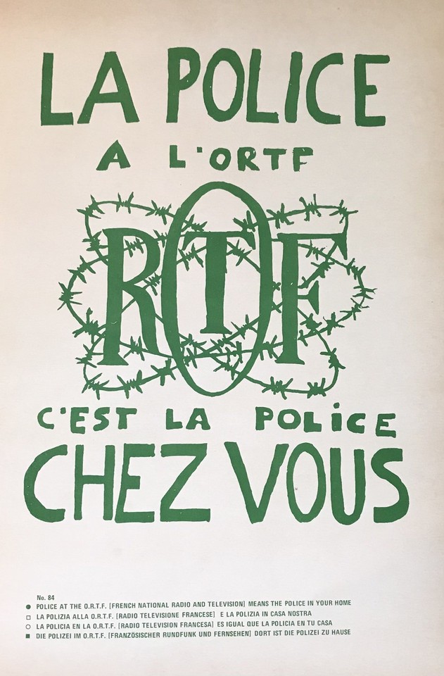 " POSTERS FROM THE REVOLUTION: PARIS, MAY 1968 " 1969 1ST SC POSTERS 11 ...