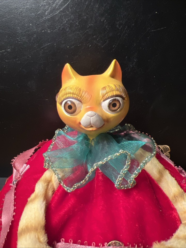 Katherine's Collection Fat Cat Christmas Ballerina Doll Dancing Kitty ...