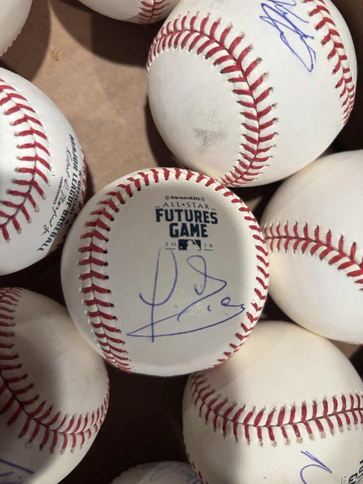 (71) Signed Rawlings Baseball MLB- Futures Game, Gary Carter, Bob ...