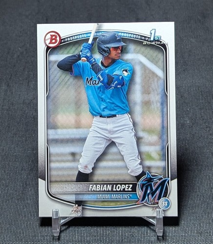 Fabian Lopez 1st Prospect Rookie 2025 Bowman Baseball Card #BP-19 Miami ...
