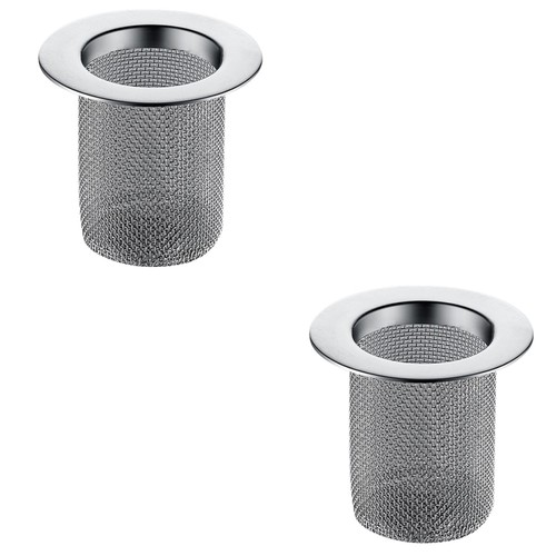 Set of 2 Filter Sink Drain Strainer Kitchen Inlet Screen Stainless | eBay
