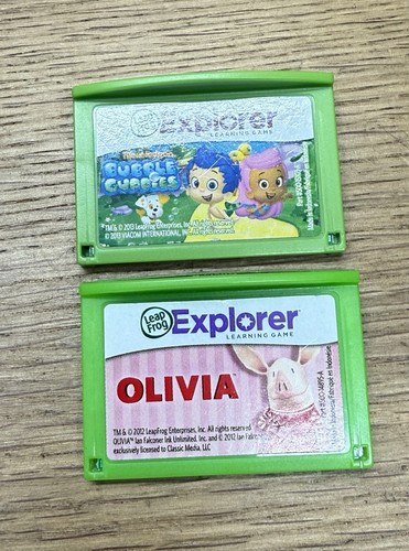 LOT LeapFrog Explorer Bubble Guppies & Olivia Science Learning Game ...
