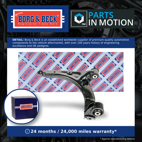 Wishbone / Suspension Arm Front Lower, Left BCA7768 Borg & Beck Track ...