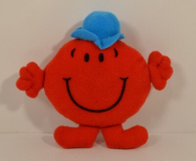 1999 Red Mr Small 4" McDonald's EUROPE Plush Stuffed Figure Little Miss ...