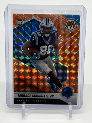 2021 Panini Mosaic Football Terrance Marshall Jr. Orange Reactive ...