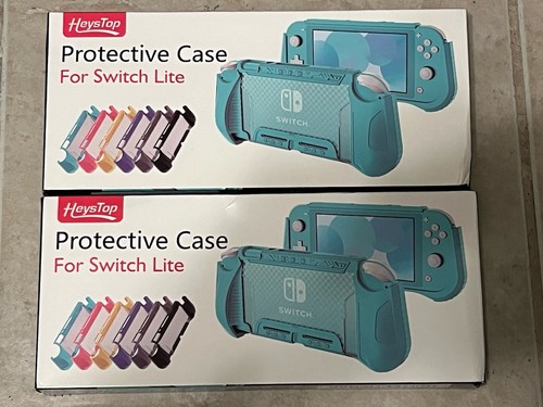 TWO (2) Nintendo Switch Lite Grip Cases (Blue) - Premium High Quality ...