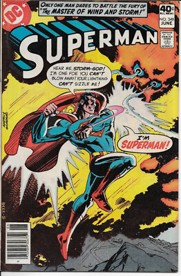 Superman #348 DC 1980 Native American Rain God shaman Gerry Conway Ross ...