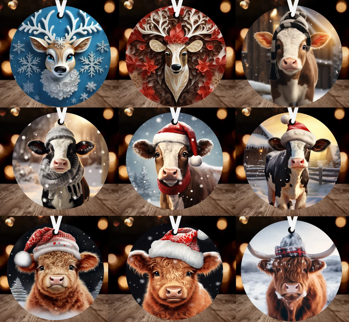 Christmas Cows