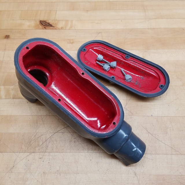 X 2" Ocal LB Conduit Body Fitting PVC Coated Form 8 Plasti-Bond Tblb68 ...