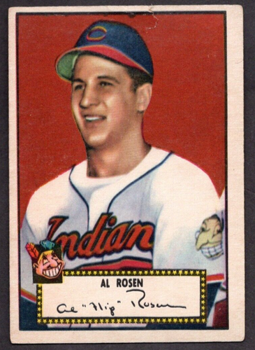 1952 Topps #10 Al Rosen Indians Red Back - FAIR | eBay