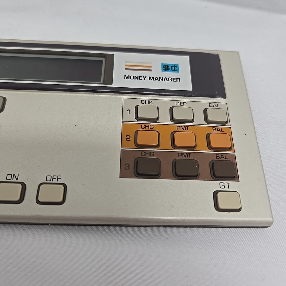 Vintage 80s Canon Checkbook Money Manager Personal Banking Calculator ...