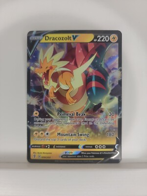 Evolving Skies Pokemon Card, Dracozolt V 058/203 Ultra Rare | eBay