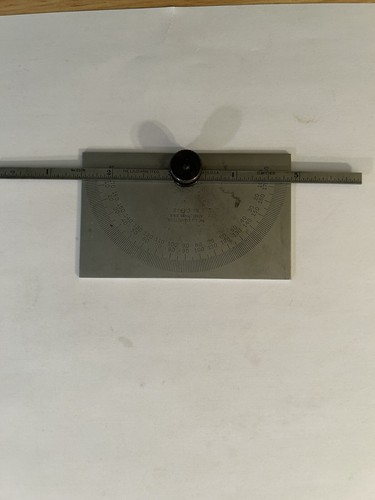 STARRETT C493B Protractor Angle & Depth Gage with Rectangular Head 6" Rule X2 | eBay