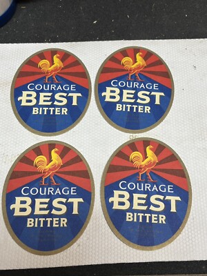 Lot Of 4 NOS Courage Best Bitter Beer Coaster Lot Breweriana | eBay