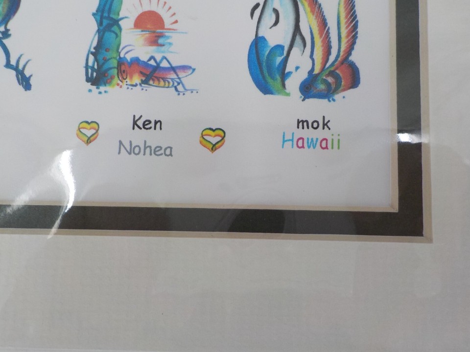 "KEN NOHEA" LETTER ART PRINT ARTIST MATTHEW MOK LONG FENG ZHI 5X7 OLIVE ...