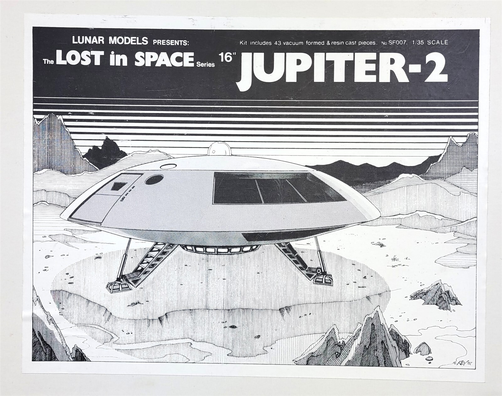 Lunar Models #SF007 Lost in Space Jupiter-2 1:35 Model Kit 16" - NEW ...