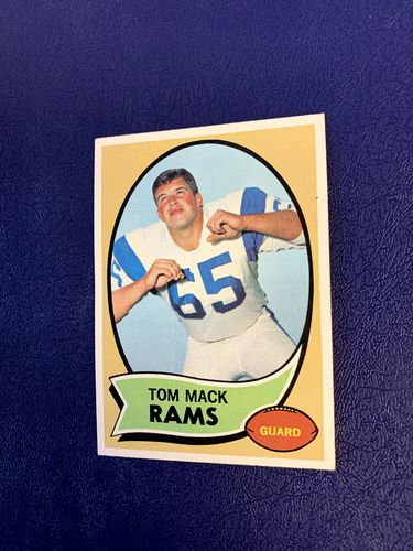 1970 Topps Football #151 Tom Mack RC - Los Angeles Rams Rookie ...