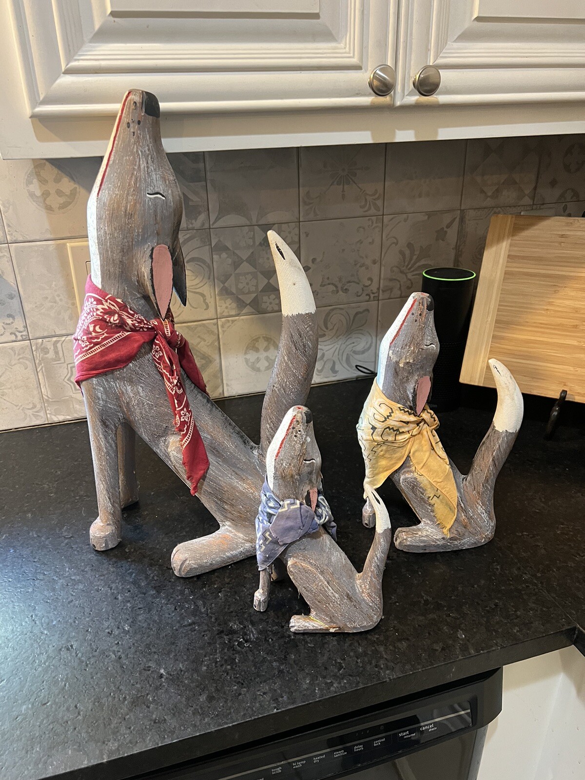 Hector Rascon 1988 Coyote hand carved and amazing- signed Lot Of 3 | eBay