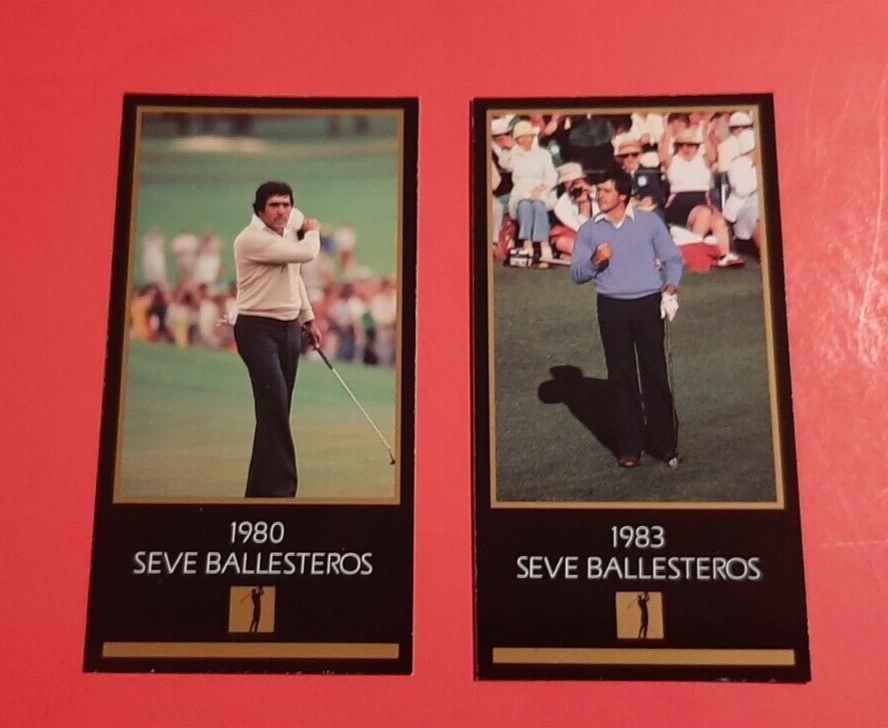 Lot (2) *SEVE BALLESTEROS* Champions of Golf Masters Collection Cards ...