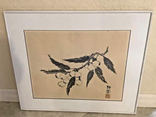 Vintage Signed Chinese Watercolor Painting by Fran Miller~Florida ...