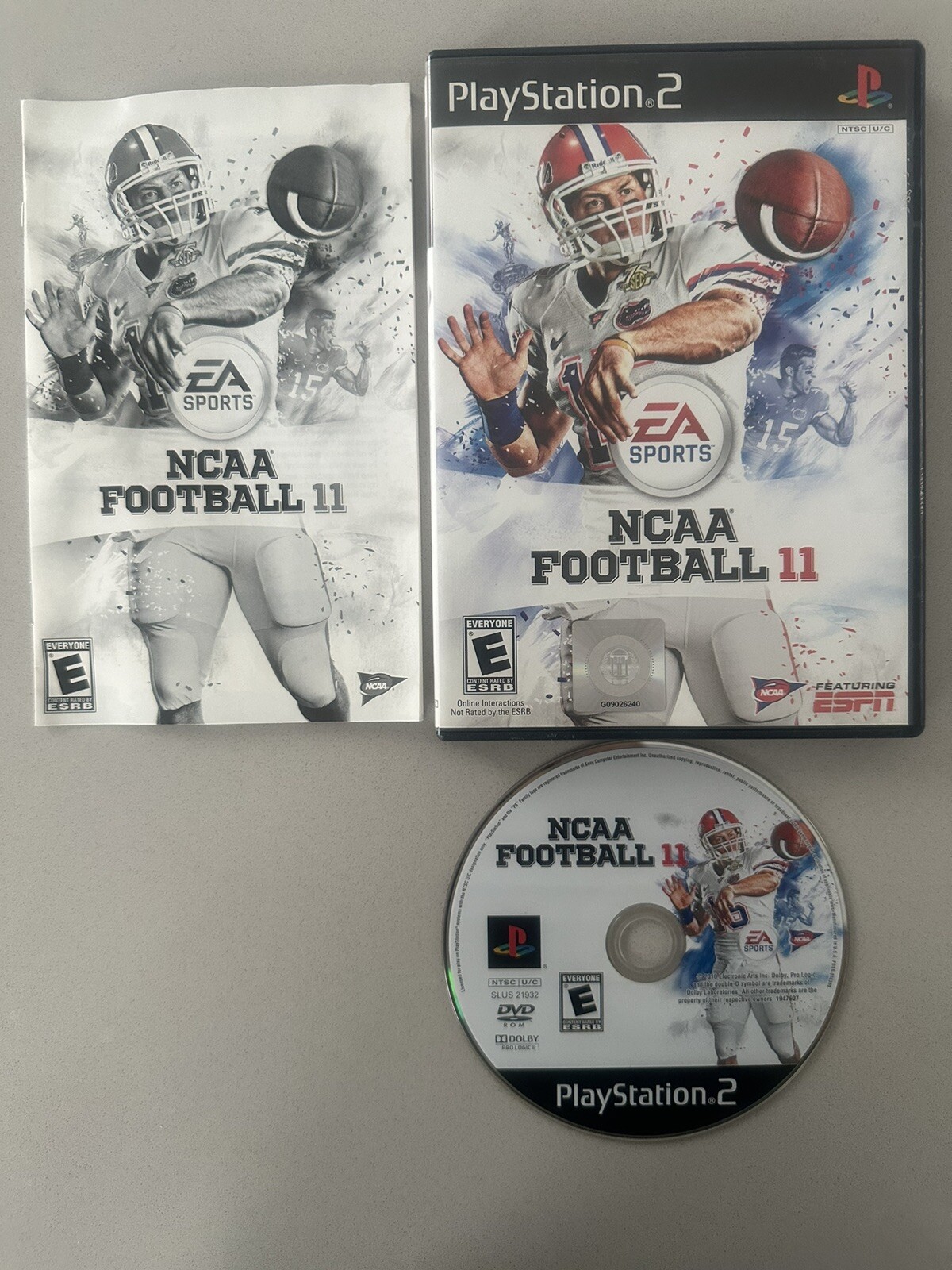 NCAA Football 11 (PS2, 2010) Complete CIB w/ Manual & Tested - Free ...