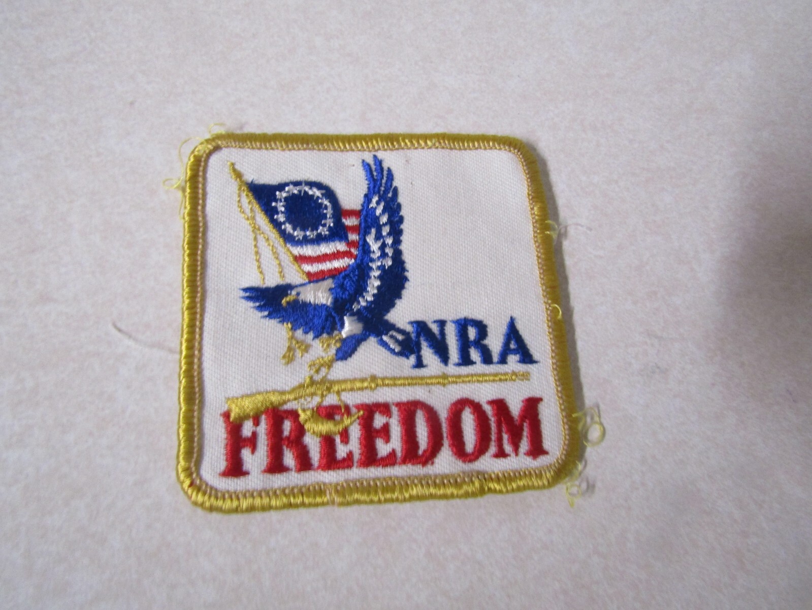 MILITARY PATCH OLDER NORTH SOUTH SKIRMISH CIVIL WAR NRA FREEDOM ...