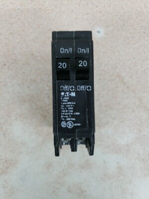 EATON CUTLER HAMMER BR2020 20 Amp 2 Pole Tandem Circuit Breaker | eBay