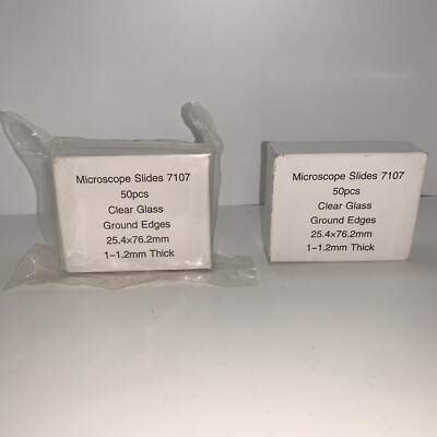 microscope slides 7101 50 pcs Ground Edges 25.4x76.2mm 1-1.2mm Thick | eBay