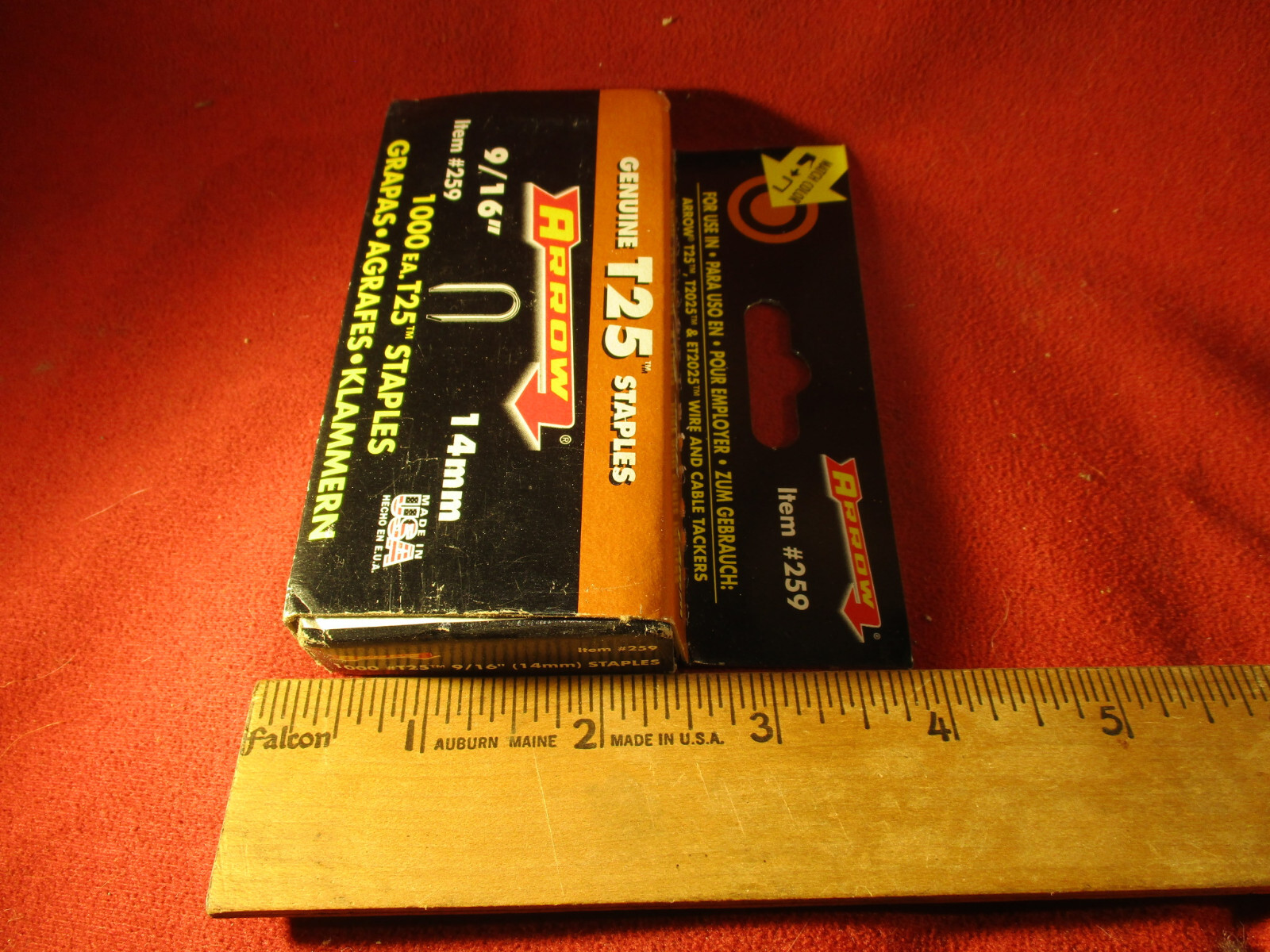 Arrow #T25 Round Crown Staples - 1000 Count - 9/16” 14mm Item #259 | eBay