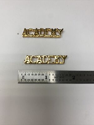 Academy - Gold Police Collar Brass - Pin and Clutch - NEW - Rank ...