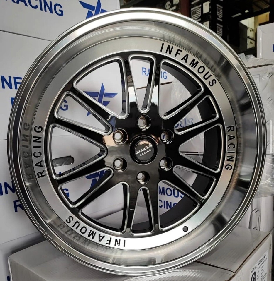 6x5.5/6x139.7 22x9 front 22x11 rears light weight wheels Infamous ...