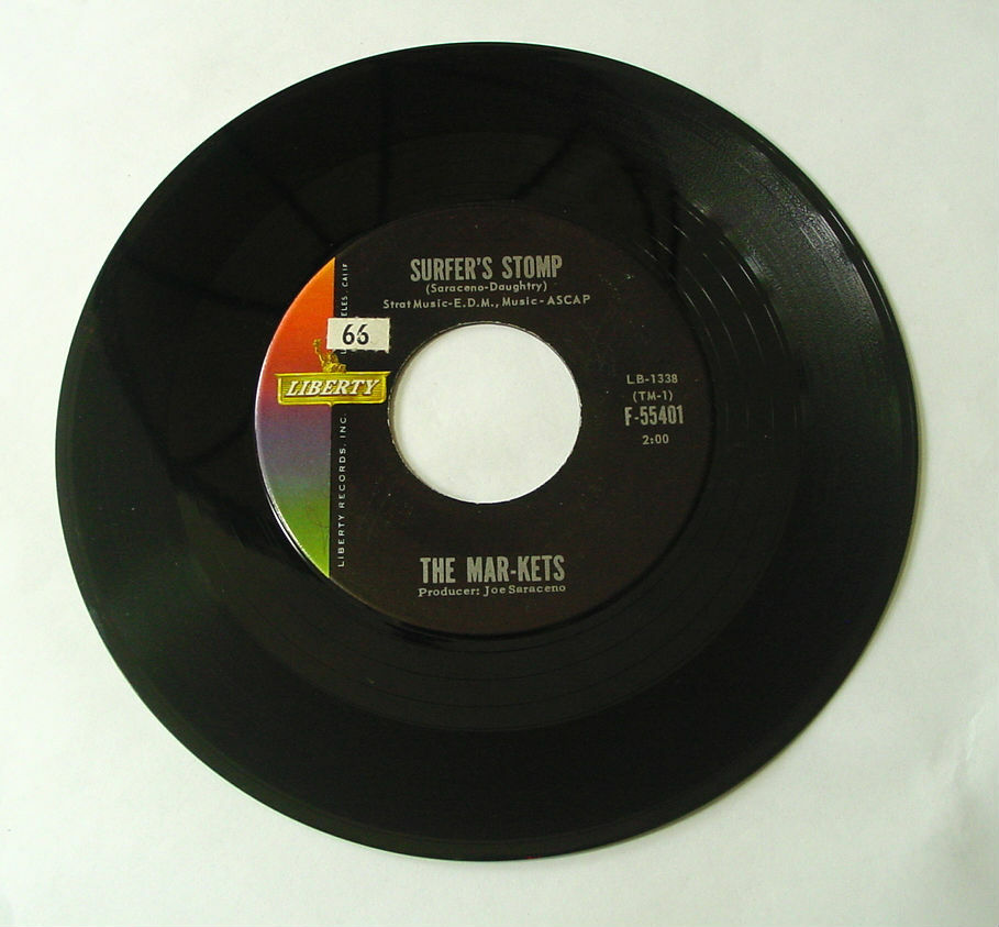 45 RPM THE MAR-KETS Surfer's Stomp b/w Start LIBERTY 1962 Surf Rock ...