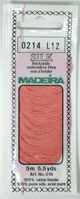 Madeira 100% PURE SILK 4-Strand Hand Embroidery Thread Colour 0214 ...