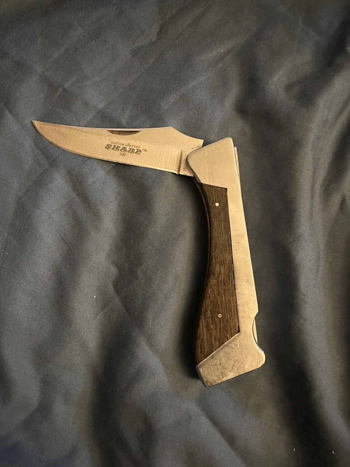 Custom Crafted SHARP 300 Folding Lock Back Knife STAINLESS JAPAN | eBay