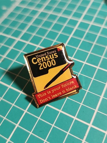 Vtg US Census 2000 Gold Tone Lapel Pin | eBay