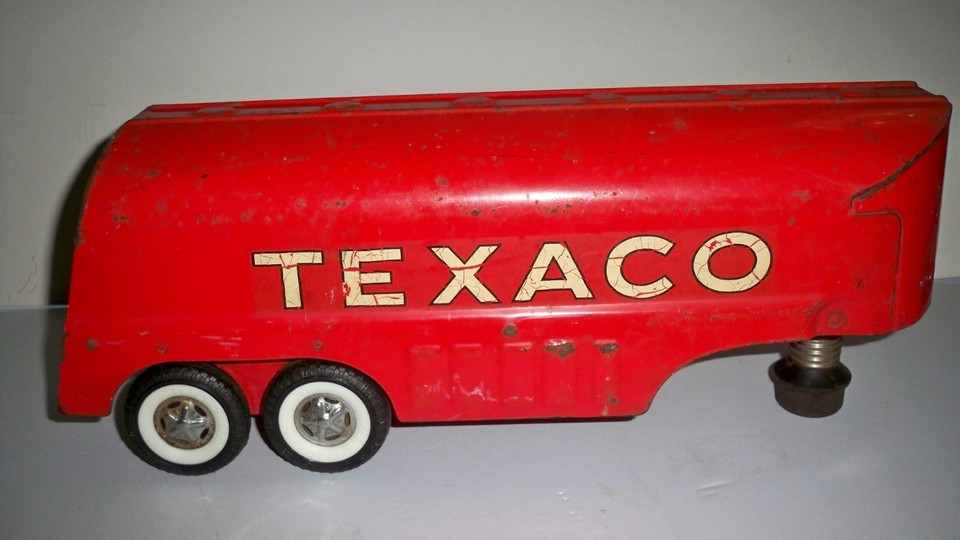 Vintage Buddy L Texaco Tanker Trailer Only pressed steel toy | eBay
